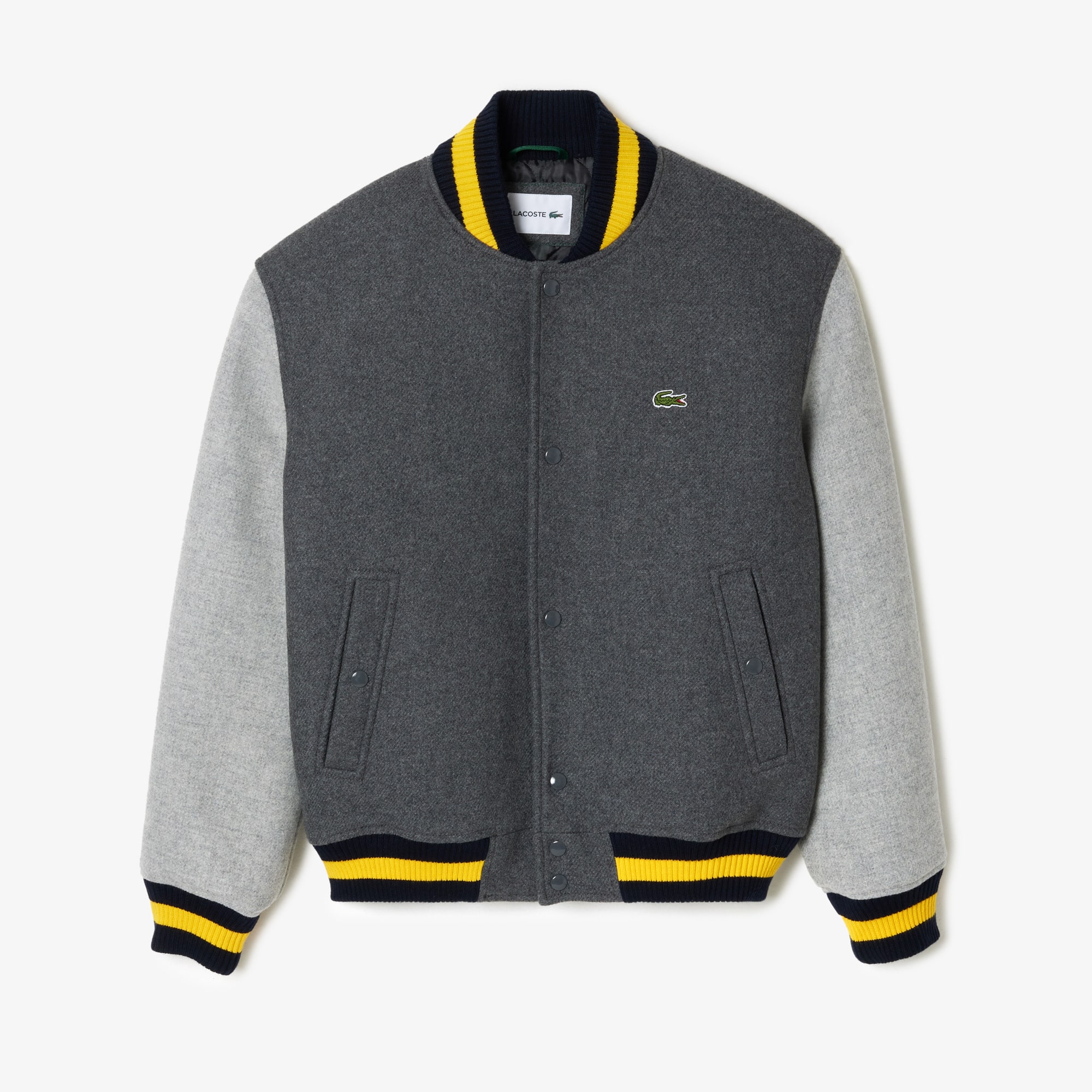 Jaqueta Gola Alta Bomber Colorblock College Lacoste