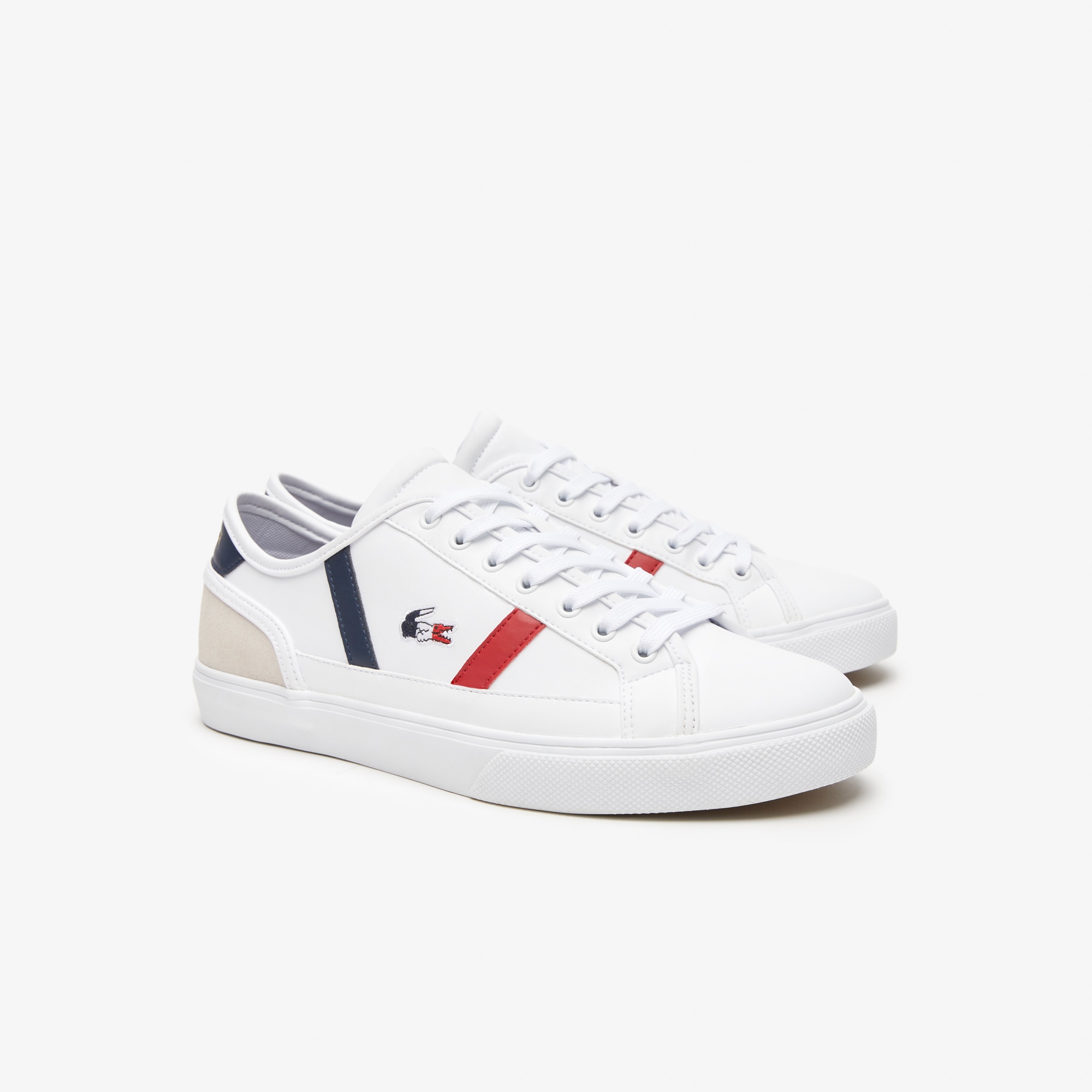 Tênis Masculino em Couro Tricolor Lacoste Sideline Pro